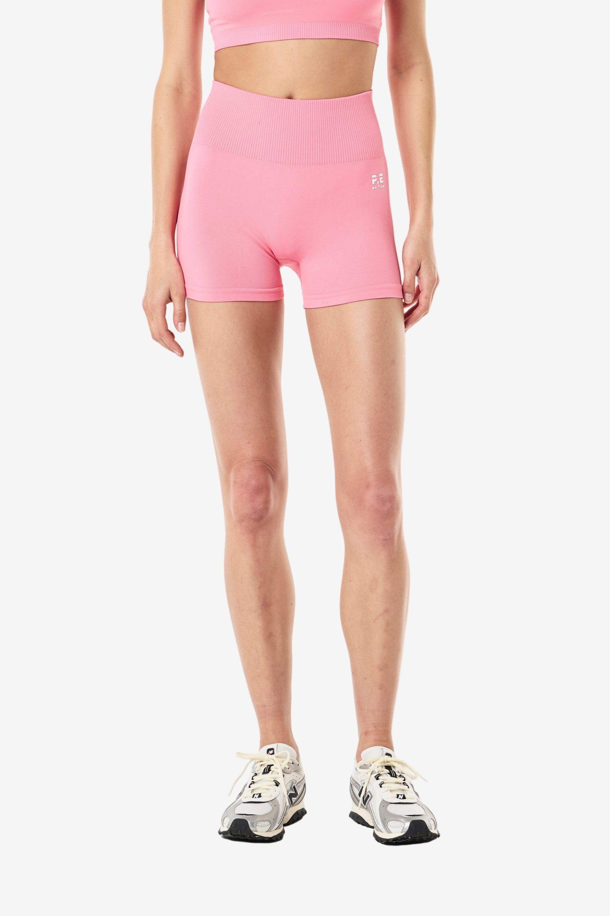 P.E NATION RESTORE SEAMLESS 2 5" BIKE SHORT - PINK LEMONADE – Pretty Rad Store