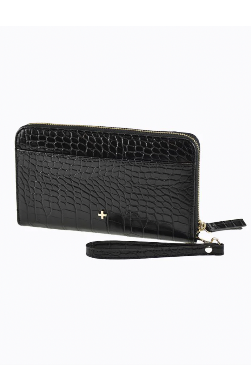 PETA + JAIN MADELINE WALLET - BLACK CROC – Pretty Rad Store