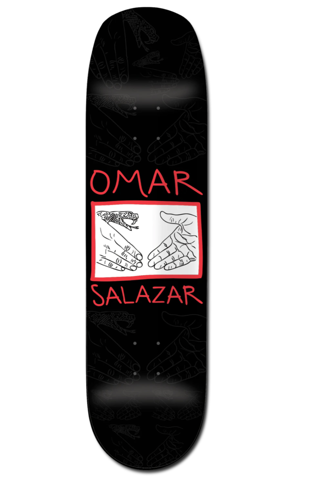 DOOM SAYERS CLUB DECK SNAKE SHAKE OMR 8.4 - BLACK/RED – Pretty Rad Store
