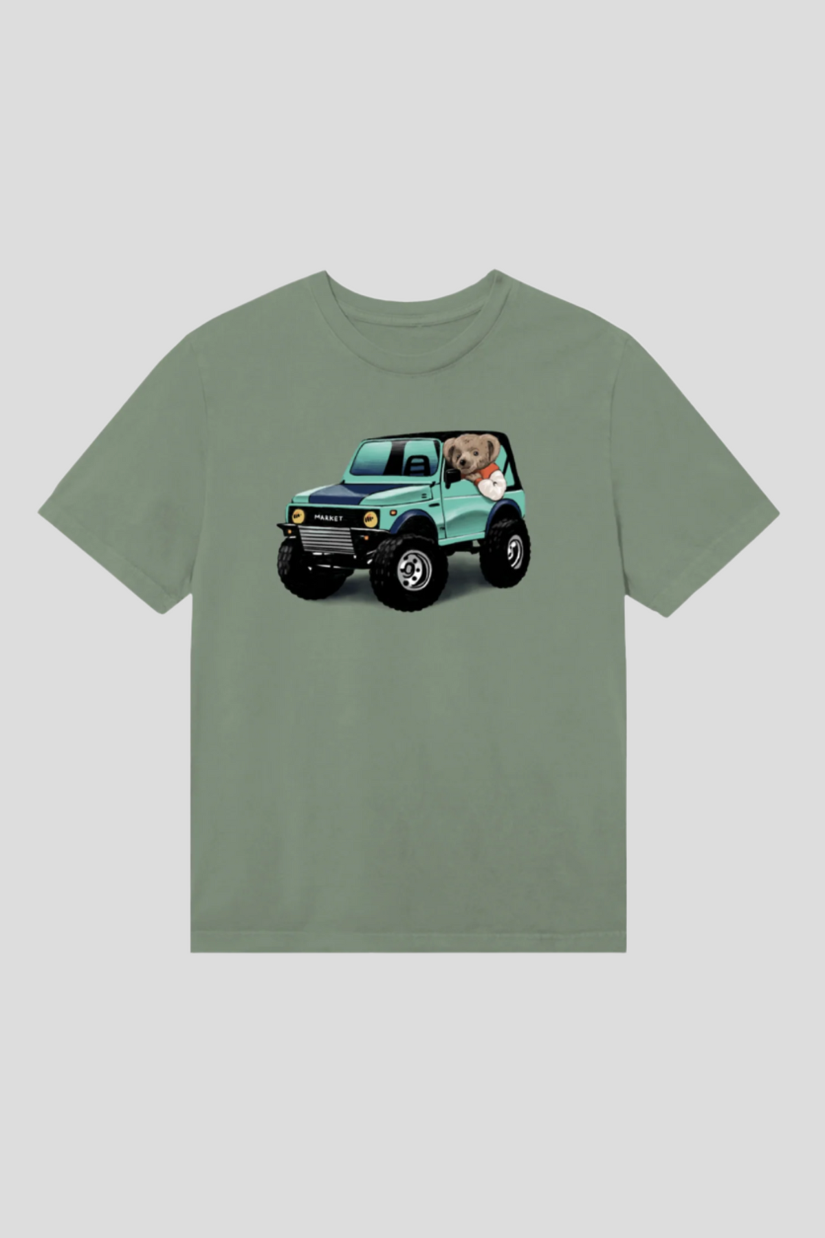 MA®KET 4x4 BEAR T-SHIRT - BASIL – Pretty Rad Store