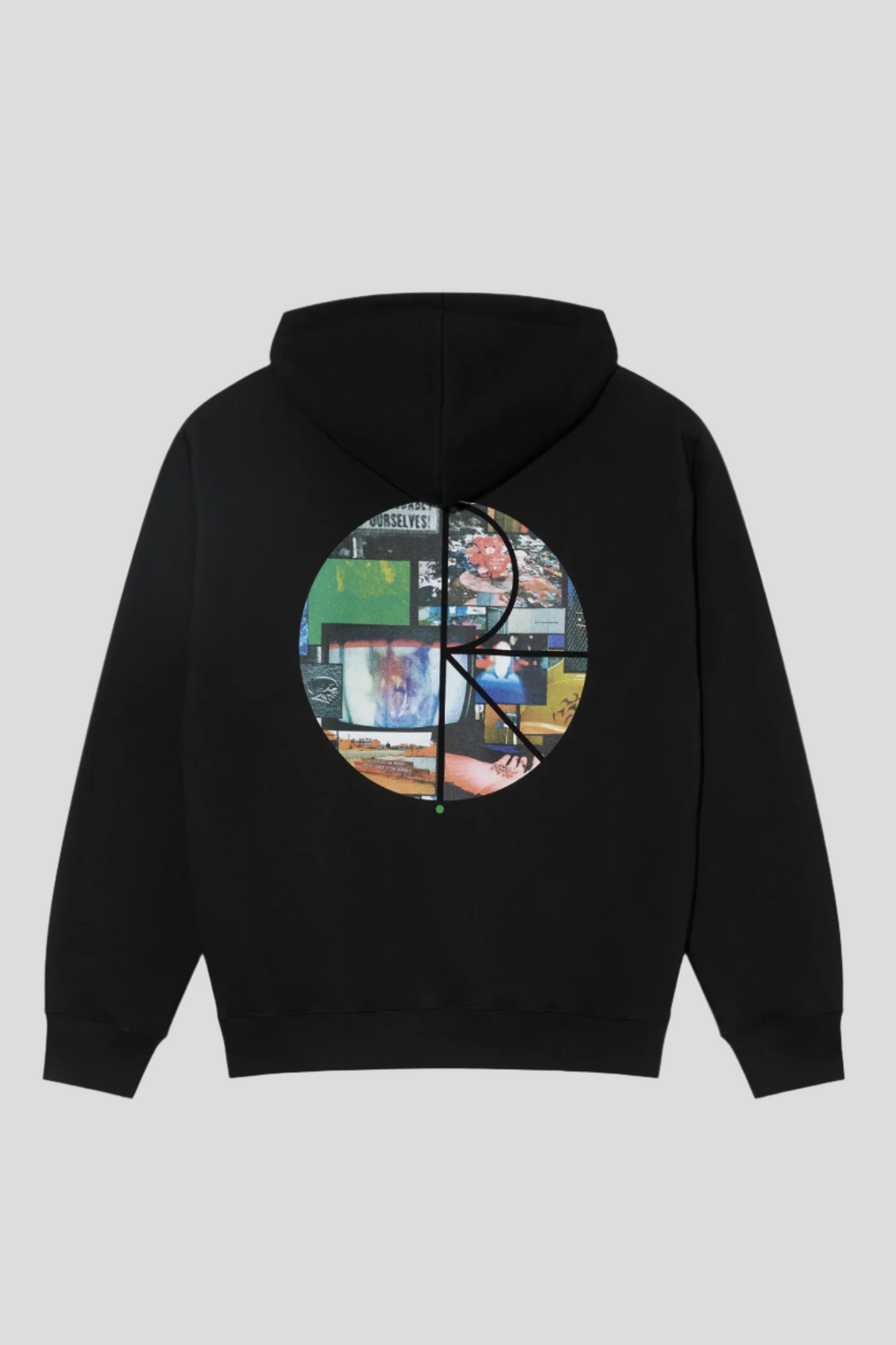 POLAR SKATE CO. DAVE HOODIE FILL LOGO OURSELVES COLLAGE- BLACK – Pretty ...