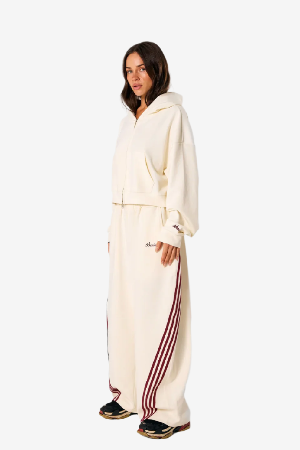 SŚAINT BARREL UNISEX TRACK PANTS - BUTTER – Pretty Rad Store