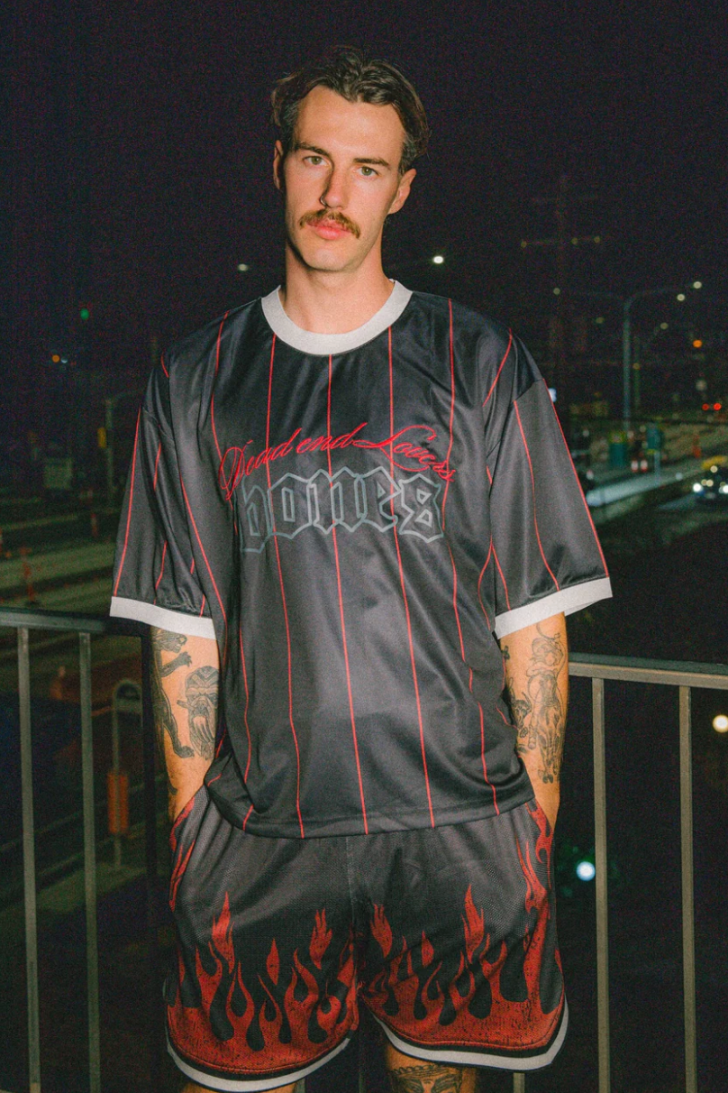 BILLY BONES CLUB BURNER BALLER SHORTS - BLACK/RED – Pretty Rad Store