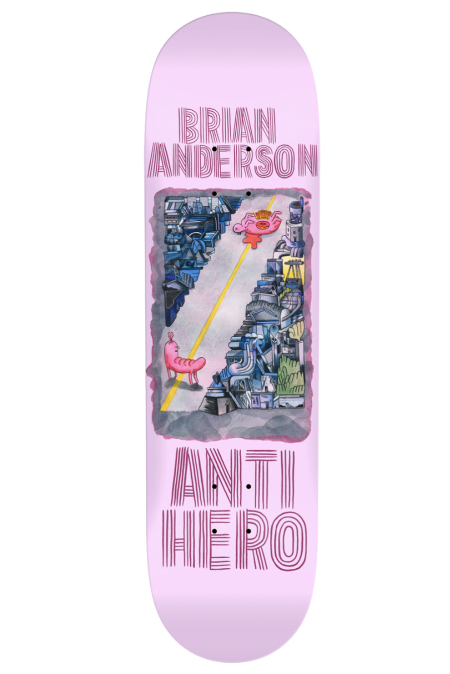 ANTIHERO DECK HUG THE PAVEMENT BA 8.75 x 32.5 - LILAC – Pretty Rad Store