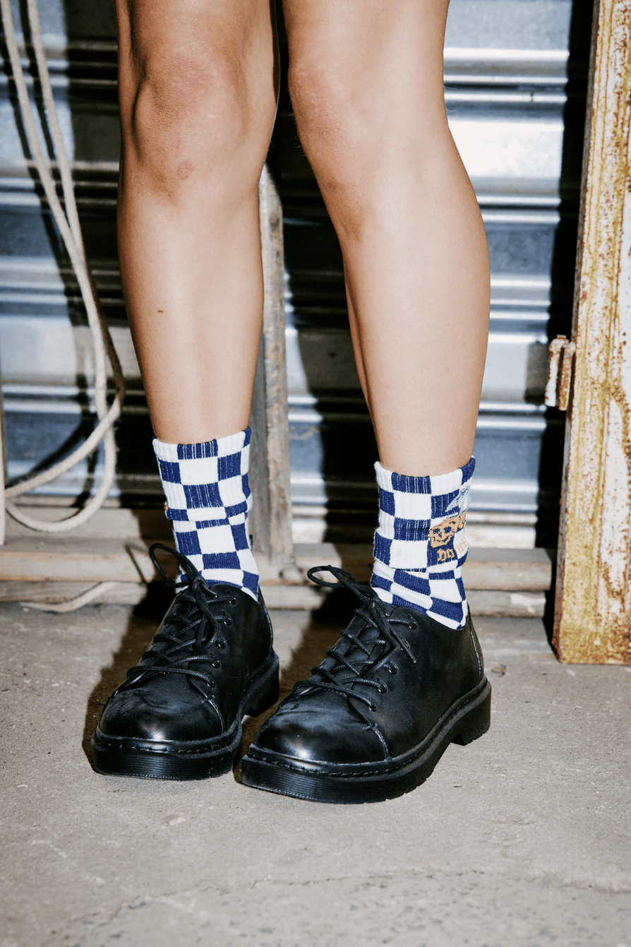 BILLY BONES CLUB CHERRY BOMB SOCKS - CHECKERED – Pretty Rad Store
