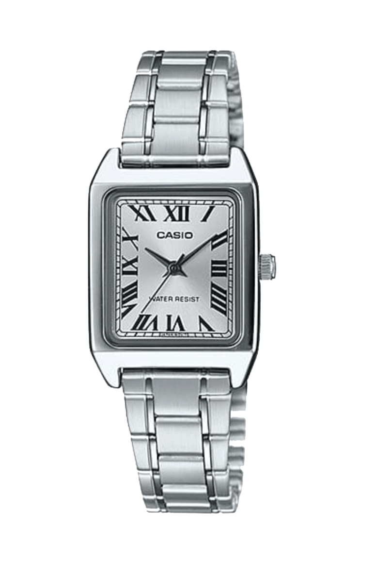 CASIO VINTAGE LADIES WATCH RECTANGLE LTPV007D-7B - SILVER – Pretty Rad ...