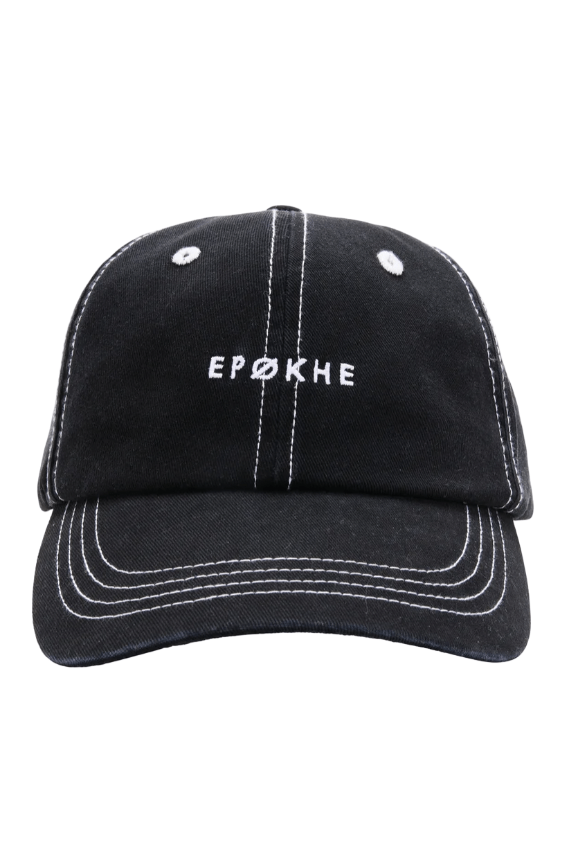 EPOKHE CORE LOGO CAP - BLACK/CONTRAST STITCH – Pretty Rad Store