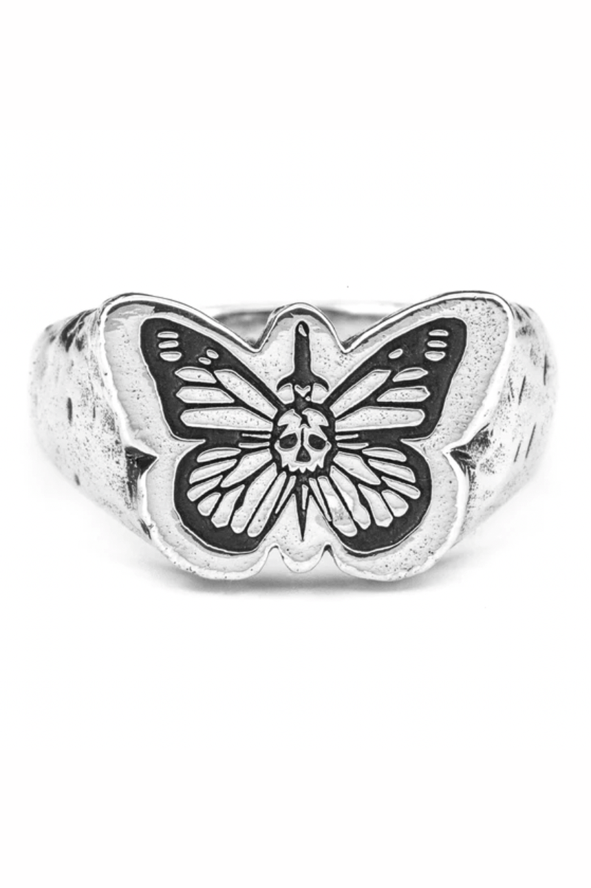 LOX & CHAIN DEATH MOTH RING - SILVER 925 – Pretty Rad Store