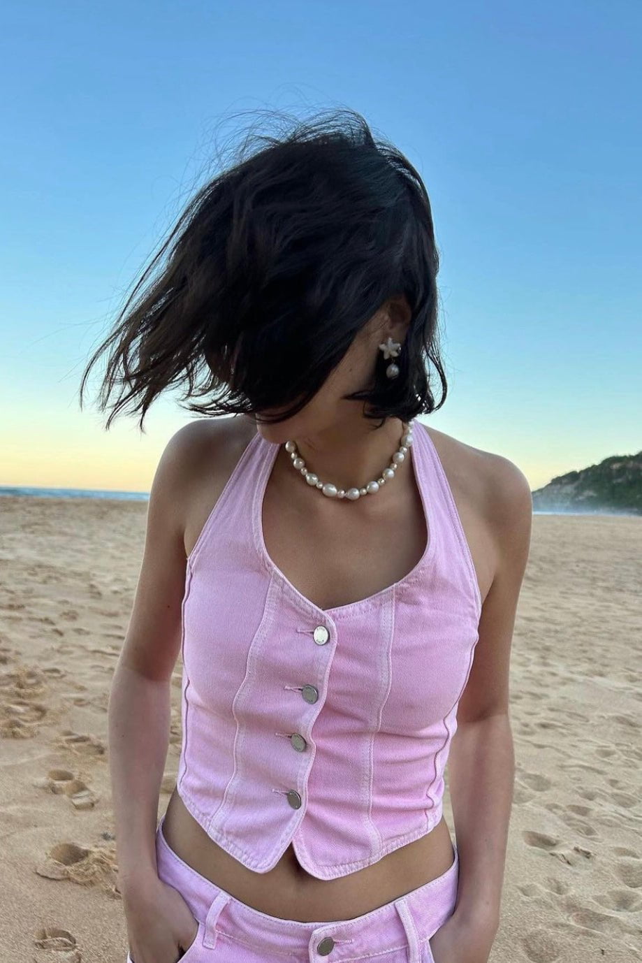 MISFIT HEAVENLY PEOPLE VEST - BABY PINK – Pretty Rad Store
