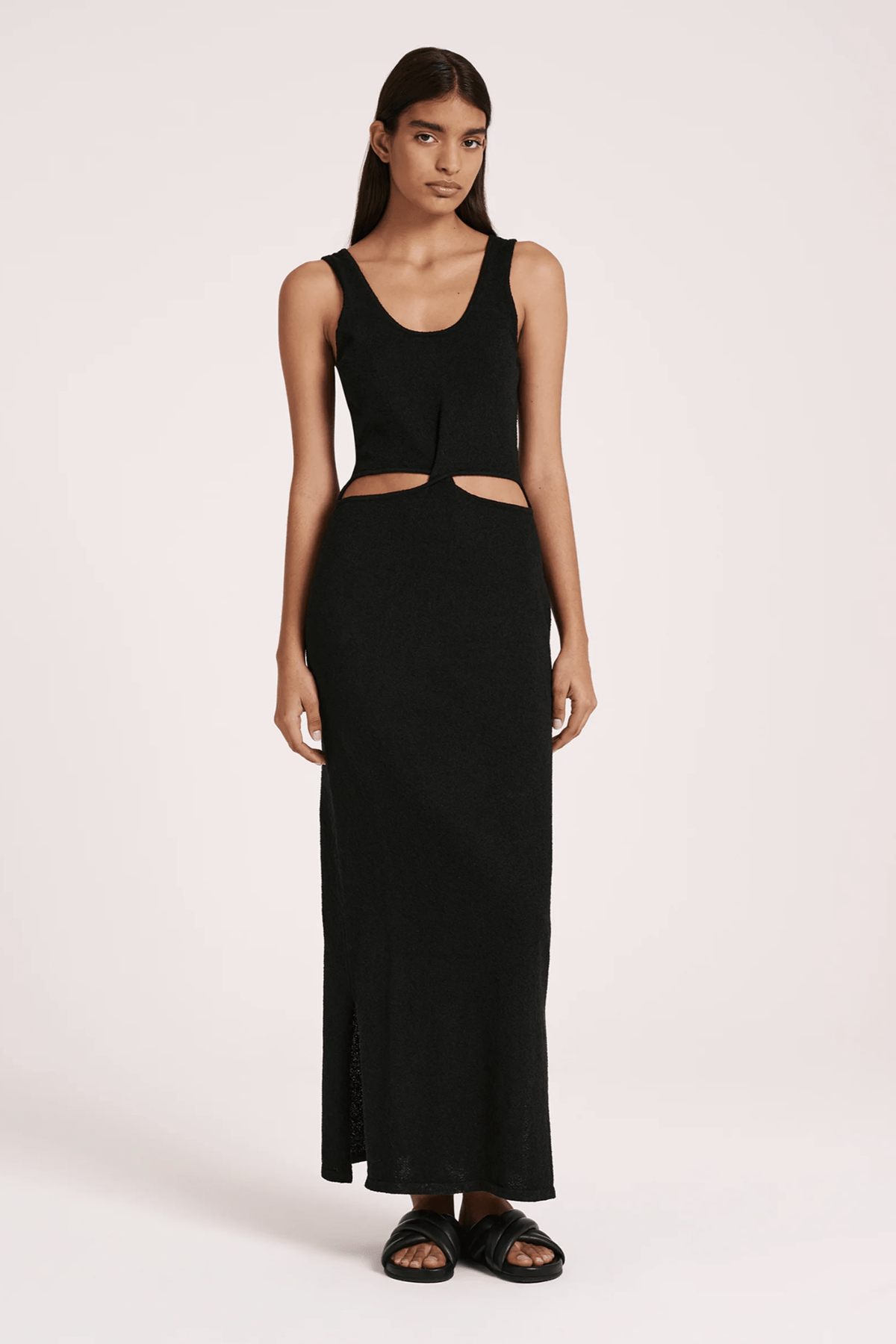 Nude Lucy Esra Knit Dress Black Pretty Rad Store