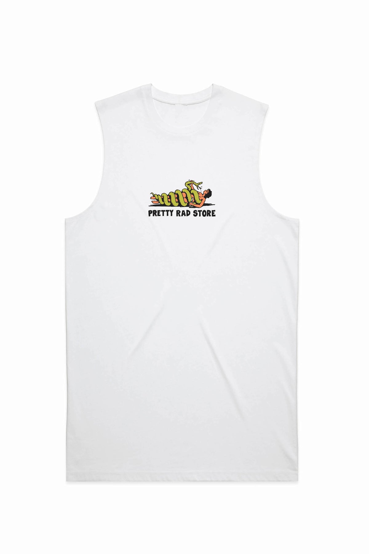 PRS SNAKE GIRL TANK - WHITE – Pretty Rad Store