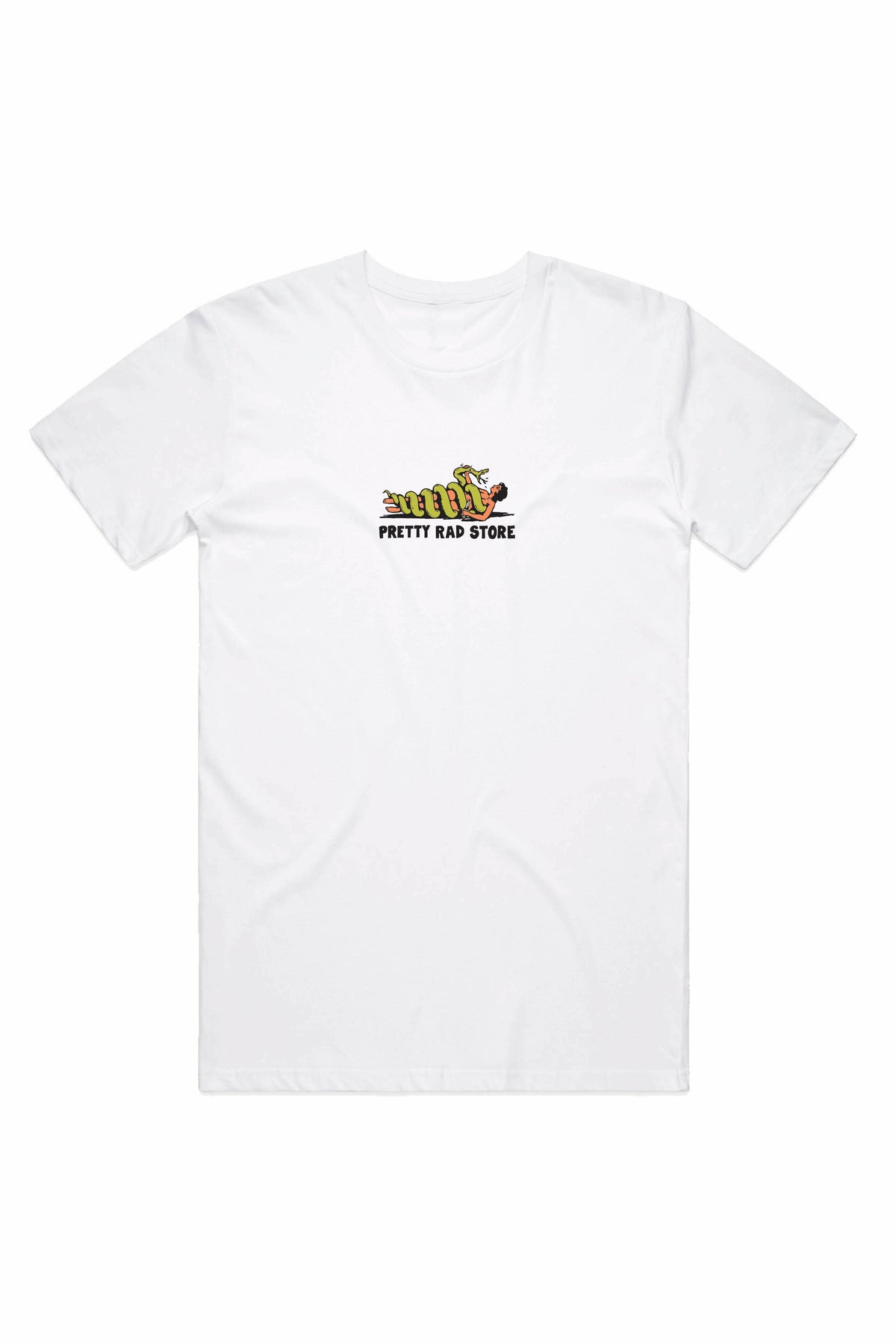 PRS SNAKE GIRL TEE - WHITE – Pretty Rad Store