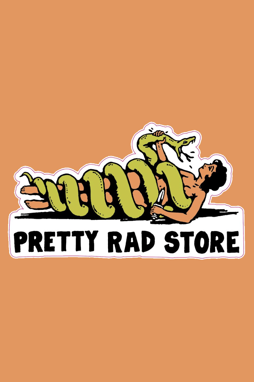 PRS SNAKE LADY CUTOUT STICKER - MULTI – Pretty Rad Store