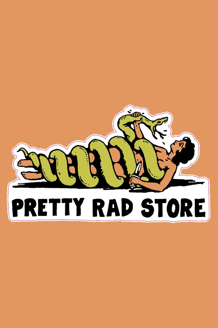 PRS SNAKE LADY CUTOUT STICKER - MULTI – Pretty Rad Store