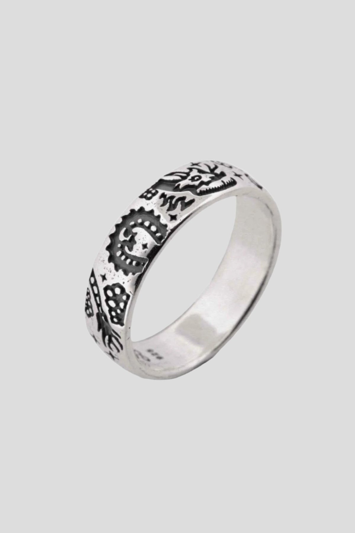 SUE THE BOY HIEI FLYING SHADOW DRAGON RING - 925 STERLING SILVER ...