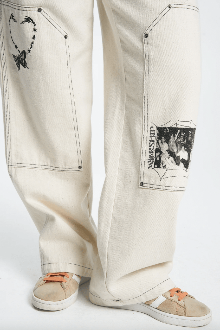 WORSHIP SUPPLIES CREATURES DENIM JEAN - UNBLEACHED – Pretty Rad Store