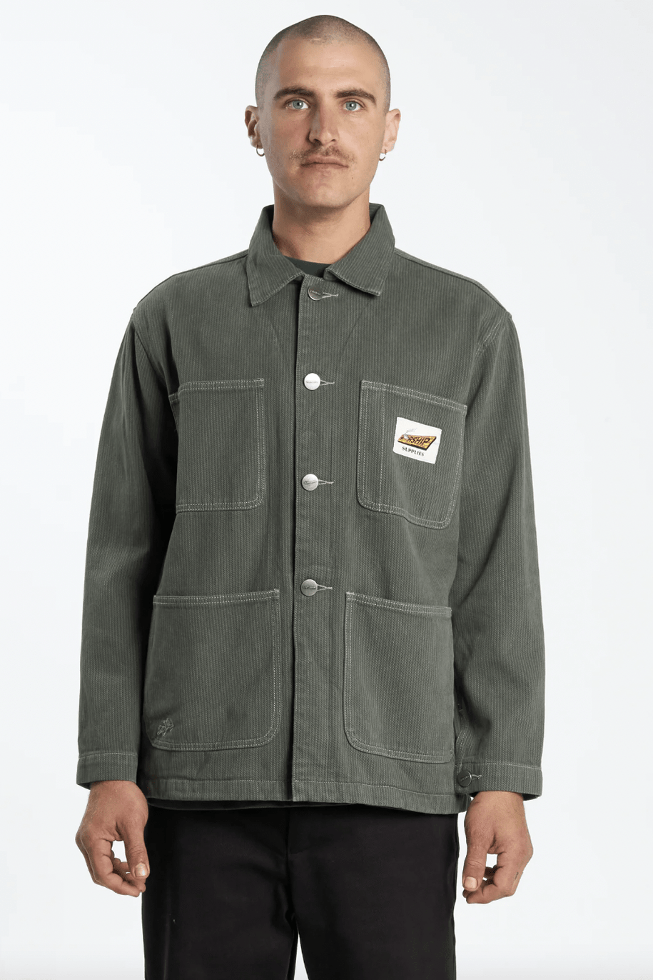 WORSHIP SUPPLIES SAWN OFF CARPENTER JACKET - PINE NEEDLE – Pretty Rad Store