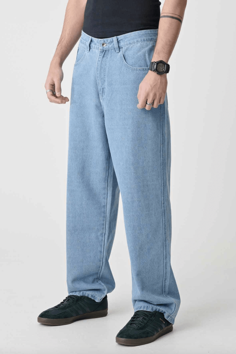 X-LARGE ART EMB BULL DENIM 91 JEAN - MID BLUE – Pretty Rad Store