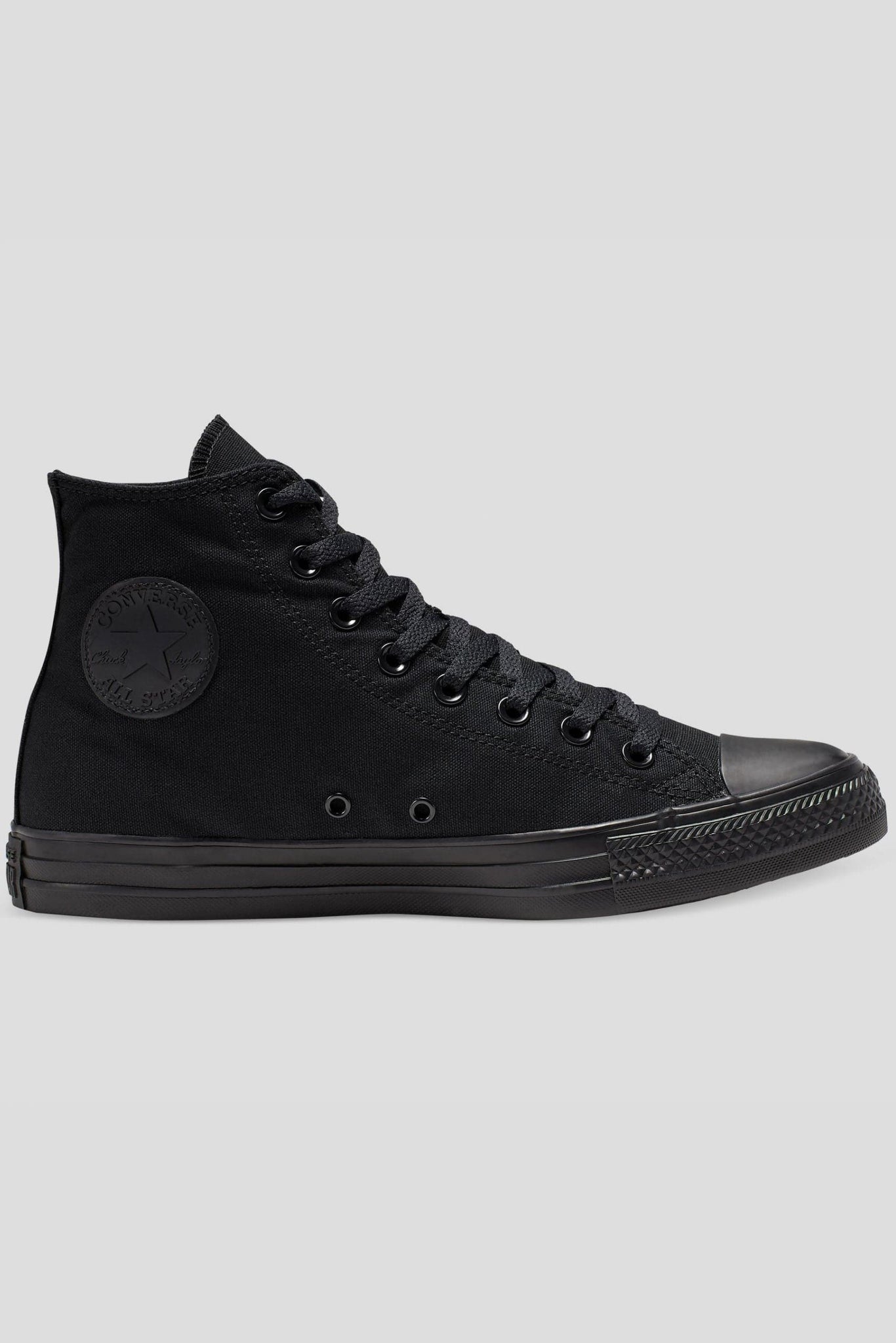 CONVERSE CHUCK TAYLOR ALL STAR CLASSIC CANVAS HIGH TOP - BLACK MONO ...