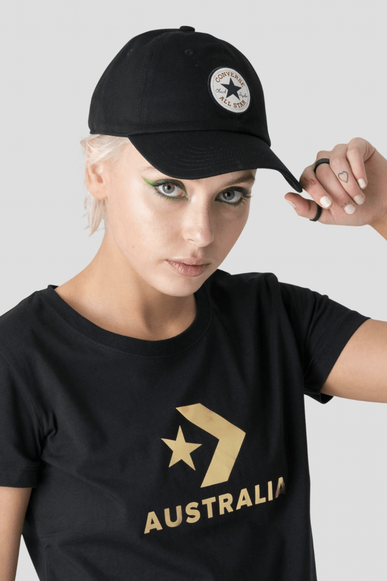 CONVERSE TIPOFF BASEBALL CAP - BLACK – Pretty Rad Store