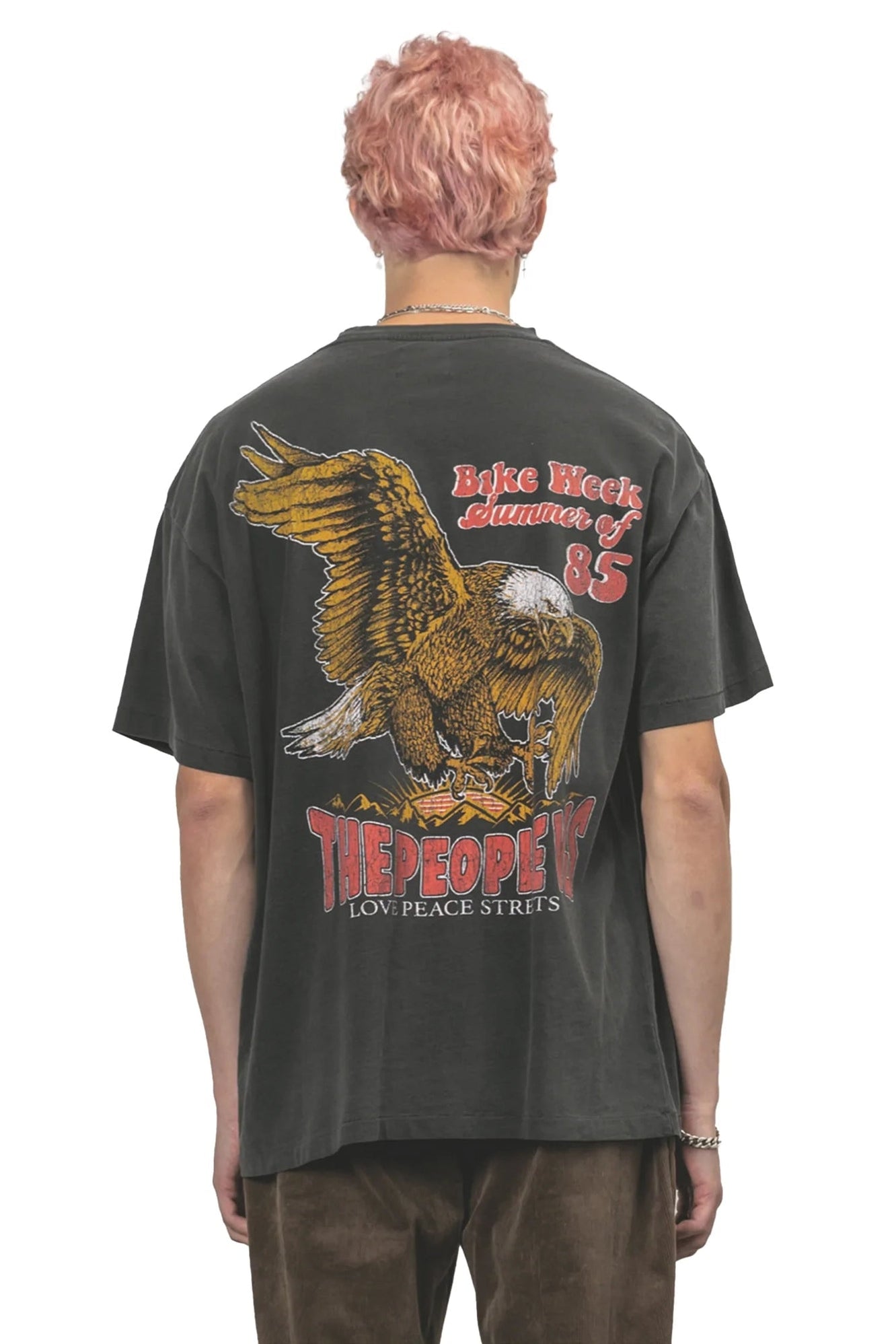 THE PEOPLE VS EAGLE FLAME VINTAGE TEE - VINTAGE BLACK – Pretty Rad Store