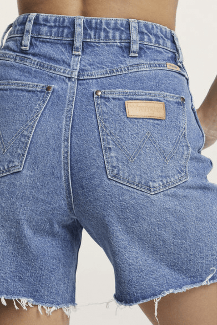 WRANGLER CLAUDIA STRAIGHT SHORT - BLUE HAVOC – Pretty Rad Store